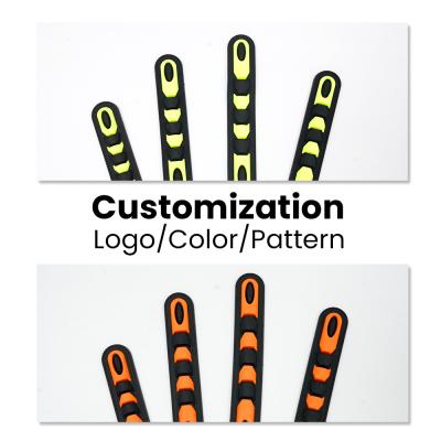 China 3D Embossed Rubber TPR Patch For Gloves Heat Press / Sew On Logo Options for sale