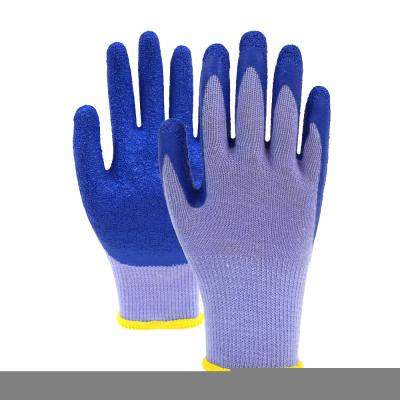 Cina Guanti da lavoro in poliestere nero lattice di calibro 13 resistenti allo slittamento e all'abrasione in vendita