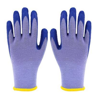 Cina Guanti da lavoro in poliestere nero lattice di calibro 13 resistenti allo slittamento e all'abrasione in vendita