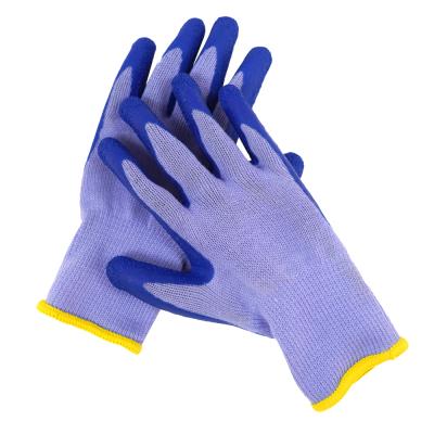 Cina Guanti da lavoro in poliestere nero lattice di calibro 13 resistenti allo slittamento e all'abrasione in vendita
