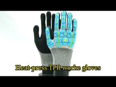 Veiligheid TPR-handschoenen trillingsbestendige schokbestendige handschoenen voor mechanische reparaties