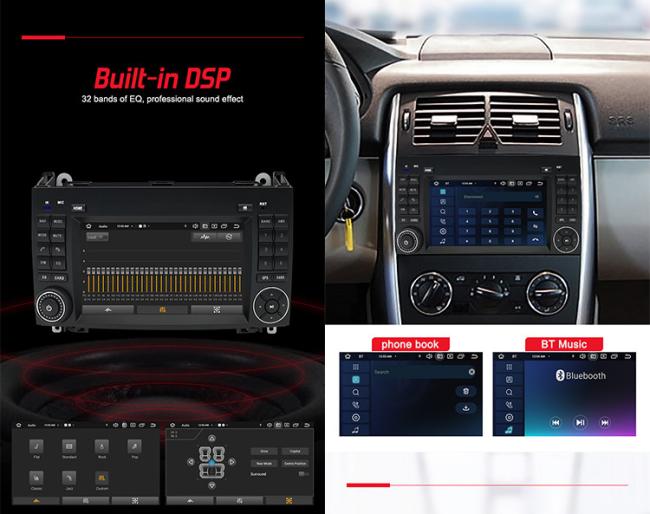 Physical Buttons Double Din Car Stereo , Android 12 Car Radio For Benz B200