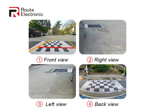 170 Degrees 3D Reverse Camera , Panoramic 360 Bird View Camera For Car