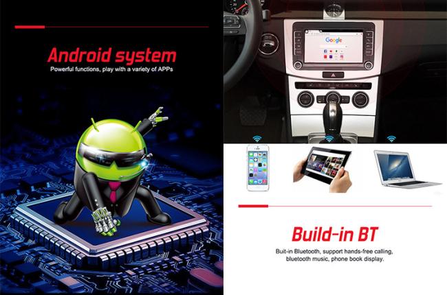VW Universal Octa Core Android Car Stereo 7 Inch With Cooling Fan Physical Buttons