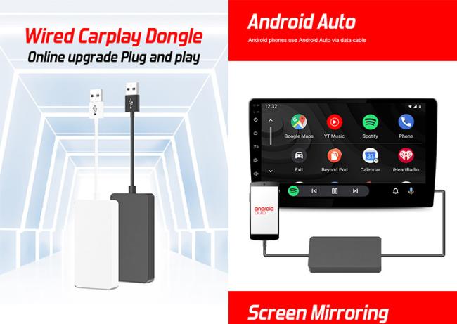 Automotive Electronic Accessories Carplay Dongle Support Online Google Map Voice Control