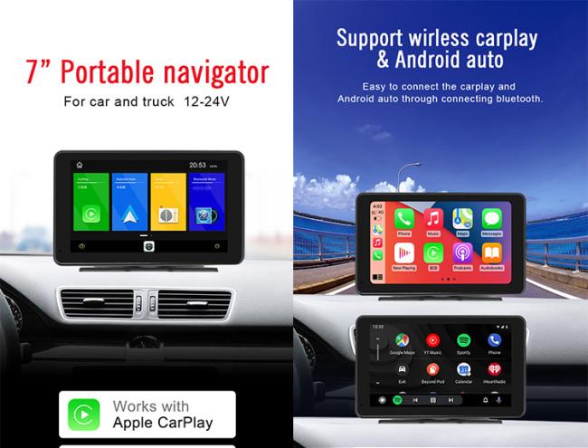PND 7inch Universal Car DVR Support AHD Camera Car Audio Through Original Car Speaker
