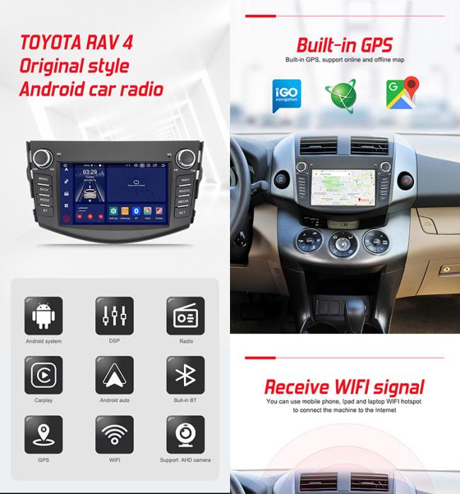 Toyota RAV4 OEM Car Radio With 4G DSP Wireless Carplay And 360 Bird View Camera