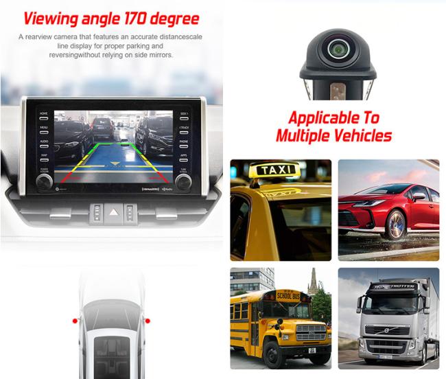 Universal AHD Car Rear View Camera With Waterproof IP67 Support Dynamic Parking Line