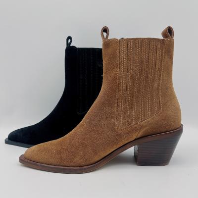 Cina Gli stivali di cuoio del vestito delle donne portatili hanno indicato Toe Casual Shoes Unique in vendita