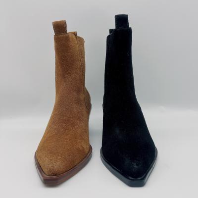 Cina Gli stivali di cuoio del vestito delle donne portatili hanno indicato Toe Casual Shoes Unique in vendita