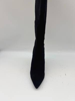 Cina Tomaia aguzza nera del tessuto elastico di Toe Ankle Boots With Soft delle donne dello SGS in vendita
