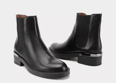 Cina Stivali di cuoio su misura di Logo And Sizes Breathable Women brevi, donne marroni e stivali di cuoio neri di Chelsea in vendita