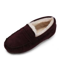 Cina Warm Low Heel Round Toe Velvet Cotton Plush One Step Shoes for Commuter in vendita