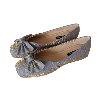 Cina Eva Fabric Foam Ballerina Flats di gomma bianca calza Sofit sempre conforta per le donne in vendita