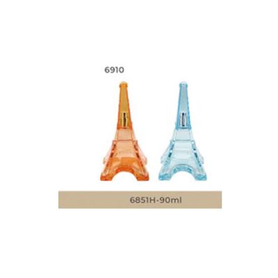 China 50 ml 90 ml Eiffeltoren vorm Logo Op maat gemaakte art deco glas parfumflessen Te koop