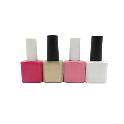 China El esmalte de uñas de cristal vacío cuadrado embotella la dirección de la superficie de impresión de la pantalla 13ml en venta