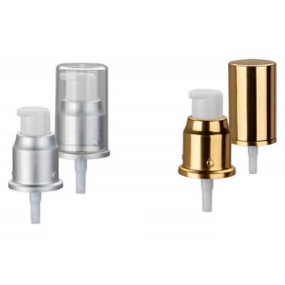 China ‌Aluminum-plastic composite pump head REACH certification‌ 20/410 OEM Aluminum Lotion Pump Head skirt hem High-end skin care products for sale