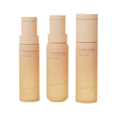 Cina 24 denti PETG per la pulizia del viso bottiglia vuota 150 ml/120 ml imballaggio riciclabile ecologico in vendita