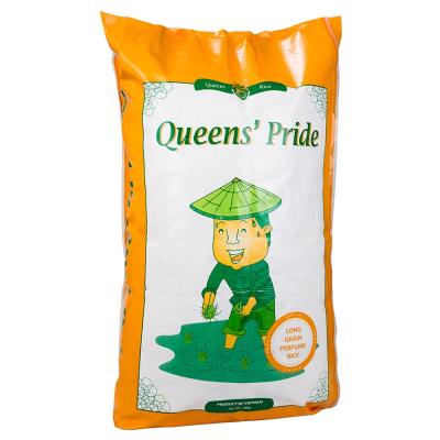 China Moisture Proof Printing Bopp Laminated PP Woven Empty Rice Bag 10kg Transparent Packing Net Design for sale