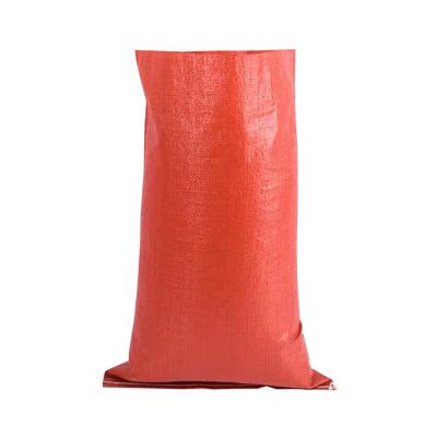China OEM Moisture Proof Reusable Red Woven Bag 20kg 30kg 40kg 50kg Coated PP Woven Packaging Bag for sale