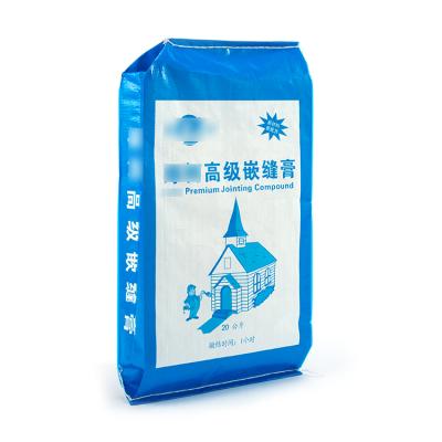China Moisture proof 25kg heat seal pp color draw valve moisture proof bag for putty powder for sale