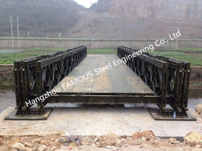 Deck Continuous Steel Truss Bridge Fast Delivery Modular Bailey For Emergency Use 4