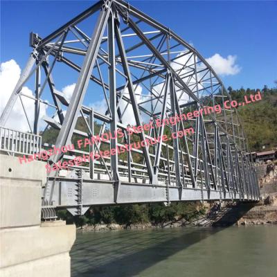 China 10-1000m 2-9m Height Prefabricated Steel Truss Bridge Galvanized 50 Years Design Life for sale
