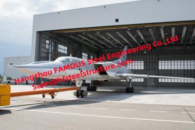 China Hot Galvanized Steel Metal Building Structures , Shed Aircraft Hangar Buildings For Airplanes / Air Terminals for sale