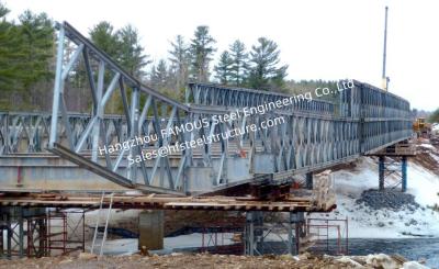 China Portable Prefabricated Galvanized Steel Bridge , Long-Term Long Span Bridge Corrosion Protection for sale
