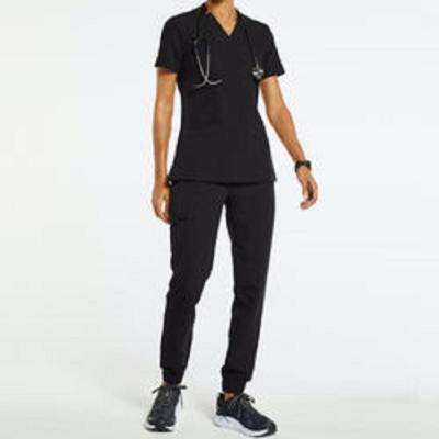 China do estiramento feito sob encomenda da cor sólida do logotipo da fábrica os cuidados que médicos médico unisex esfrega original esfregam à venda