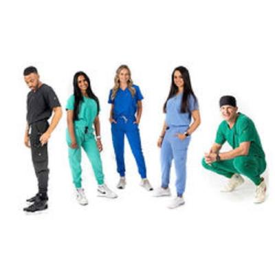 China O algodão feito sob encomenda da fábrica de China e o hospital do workwear do polycotton médico esfregam uniformes para o doutor à venda