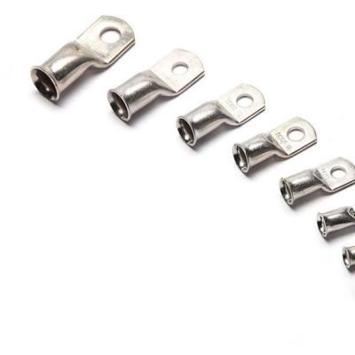 Китай Single Hole Tinned Copper Power Cable Lug Terminals Ring Type With Mouth Bell продается