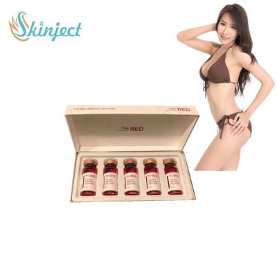 China Red Lipolytic Solution 5x10ml Fat Reducing Injections for sale