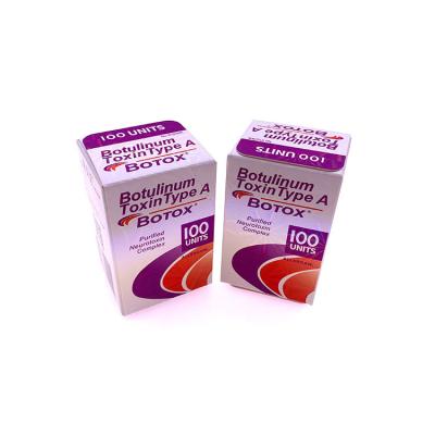 중국 Allergan  100 단위 효과적인 피부 필러 보툴리눔 독소 주름 제거 판매용