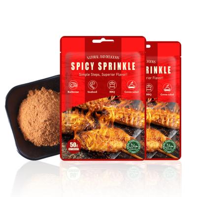 China Full Box Wholesale 1kg Hot Spicy Chicken Frying BBQ Compound Condiment Spicy Red Chili Sprinkle for sale