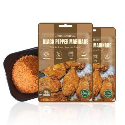 China Hot Selling McSino Dried Black Pepper Flavored BBQ Seasoning Powder Bold Flavored Mixed Spices & Marinade for sale