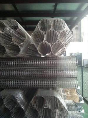 China Square Hole Straight Seam Perforated Metal Welded Tubes Filter Frame for sale