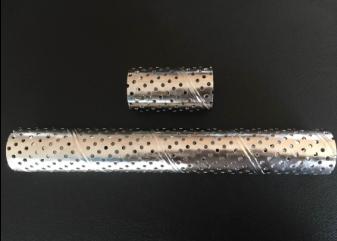 China filtration center frame 316L metal pipes center tube center core spiral welded perforated pipe filter tube for sale