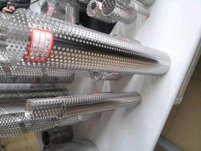 China SS304 Straight Seam Welded Perforated Metal Tubes water treatment for sale