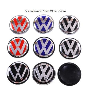 Cina Volkswagen Car Wheel Center Cover in plastica 68mm 56mm con design personalizzato blu in vendita