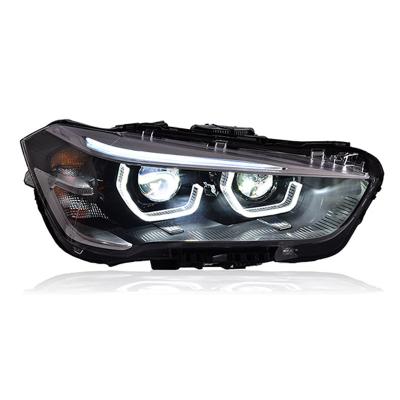 Cina 12V assemblaggio del faro cucchiaio modificato luce diurna LED Laser Lens per BMW X1 in vendita