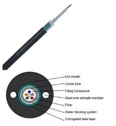 China Outdoor Optical Fiber Cable Armoured Loose Tube Fiber Cable for sale