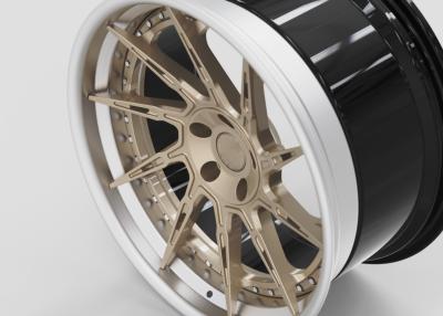 China OEM 3 Piece Forged Wheels 10 Spoke 20 Inch Rims High Strength for sale