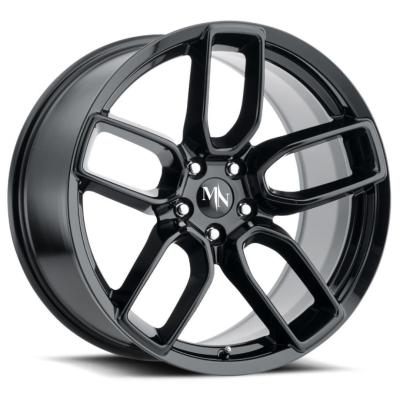 China Offset 0-80mm Monoblock Forged Wheels Endless Finish Gloss Black Rims for sale