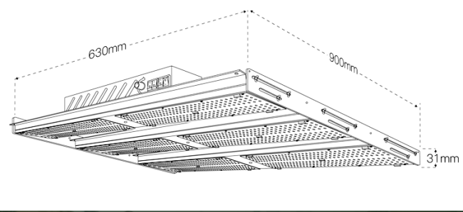 BAVAGREEN 720W Samsung LED Grow Light  red uv ir Full Spectrum  lm301h quanutm board 4