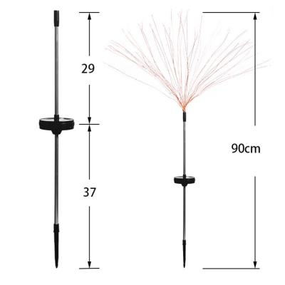 China Luz solar exterior DIY do fogo de artifício do diodo emissor de luz da paisagem impermeável para o gramado da jarda à venda
