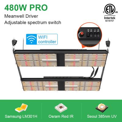 Cina 480W Red IR UV Vertical Indoor Plant Grow Light LM301H Quantum Board in vendita