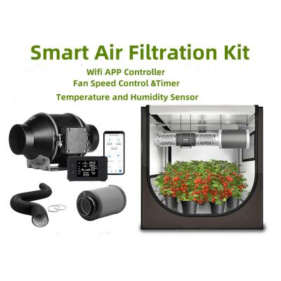 China 3 Plants Growzelt Complete Kit 300W Samsung LM301H EVO Pflanzenlampe Led Vollspektrum For 60x120cm Grow Box Se for sale