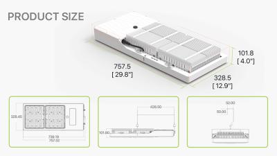 Cina Il doppio completo della luce progressiva di bianco 6500k 1000w il RGB LED di spettro si è concluso in vendita