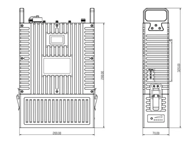 43dBm High Power Frequency Hopping Adaptive Frequency Selection Radio Video Wireless Transmitter